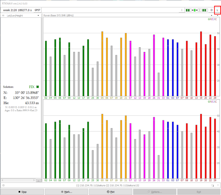 RTKNAVIで自動的にログを取る！ | 桜町測量ウェブサイト